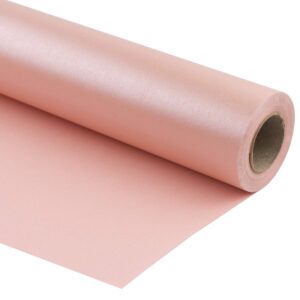 ruspepa pink matte wrapping paper - 81.5 sq ft - solid color pearly - lustre paper perfect for wedding,birthday,christmas,baby shower - 30 inches x 32.8 feet