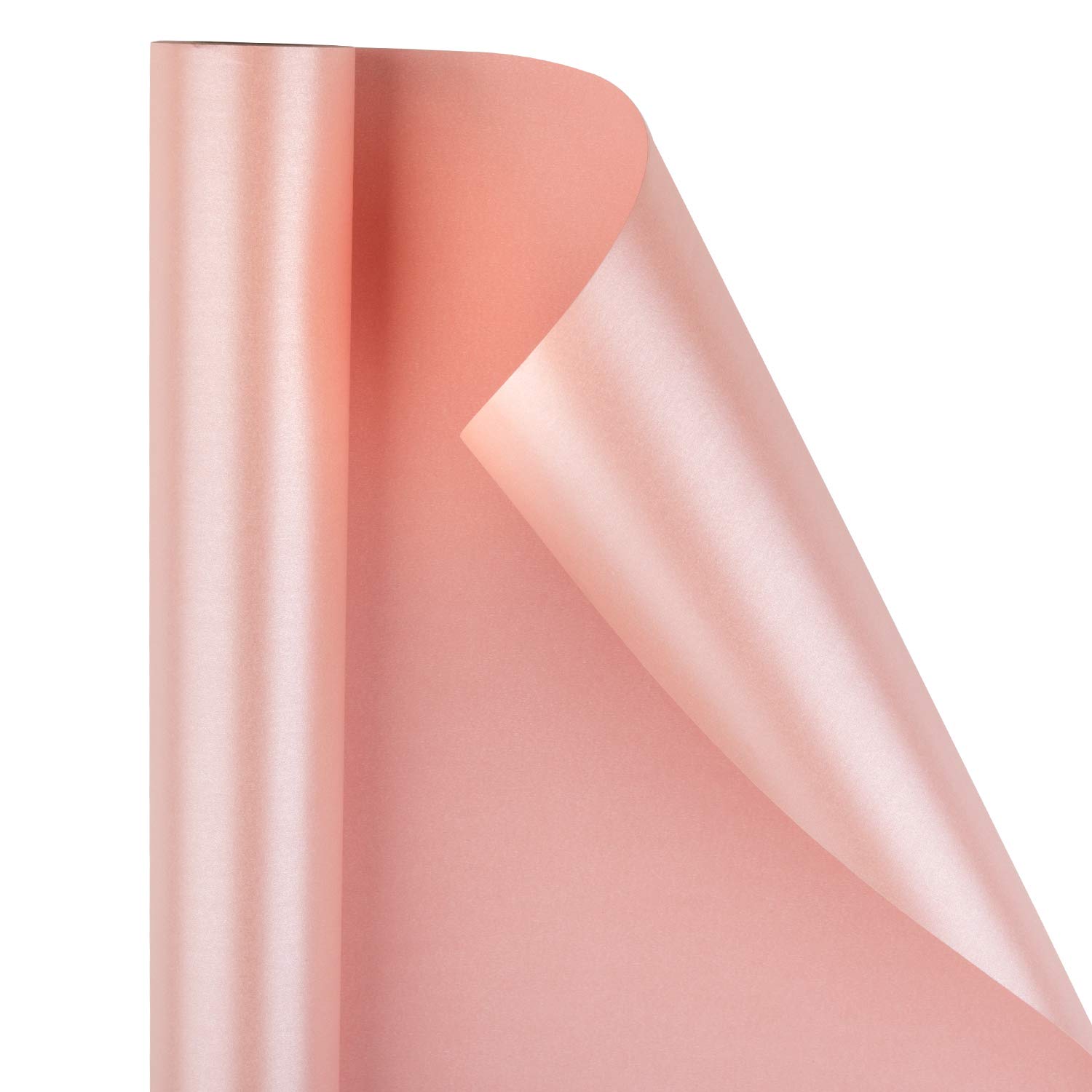 RUSPEPA Pink Matte Wrapping Paper - 81.5 Sq Ft - Solid Color Pearly - Lustre Paper Perfect for Wedding,Birthday,Christmas,Baby Shower - 30 inches x 32.8 feet