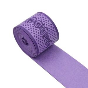 Xiaoyztan 5 Pcs Purple PU Anti-Slip Absorbent Racket Grip Tape for Tennis Badmiton