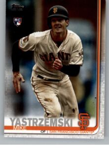 2019 topps update (series 3) #us245 mike yastrzemski rc rookie san francisco giants official baseball trading card