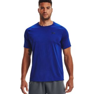 under armour men's tech 2.0 novelty short-sleeve t-shirt , royal (400)/black , large