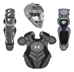 under armour uackcc4-srpbk ua pro series/catching kit/senior/ages 12-16 uahg3a / uacpcc4-srp / ualg4-srp meets nocsae chest protector standard (nd200) bk