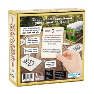 Trekking The National Parks: Trivia | National Parks Trivia Game for Adults and Kids | Giftable Trivia Game for Family Game Night by Underdog Games