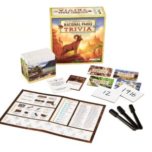 Trekking The National Parks: Trivia | National Parks Trivia Game for Adults and Kids | Giftable Trivia Game for Family Game Night by Underdog Games