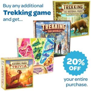 Trekking The National Parks: Trivia | National Parks Trivia Game for Adults and Kids | Giftable Trivia Game for Family Game Night by Underdog Games