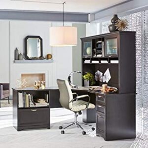 Realspace Magellan Performance 71"W L-Shaped Desk, Espresso