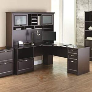 Realspace Magellan Performance 71"W L-Shaped Desk, Espresso