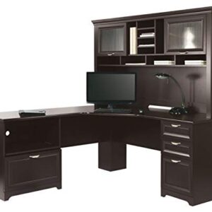 Realspace Magellan Performance 71"W L-Shaped Desk, Espresso