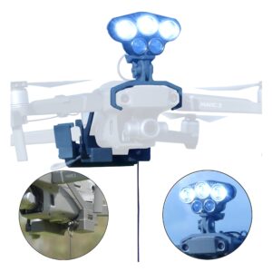 professional release and drop plus device with led light searchlight bundle for dji mavic 2 zoom/pro/enterprise/dual, for drone fishing, bait release, search & rescue, payload delivery, fun activities