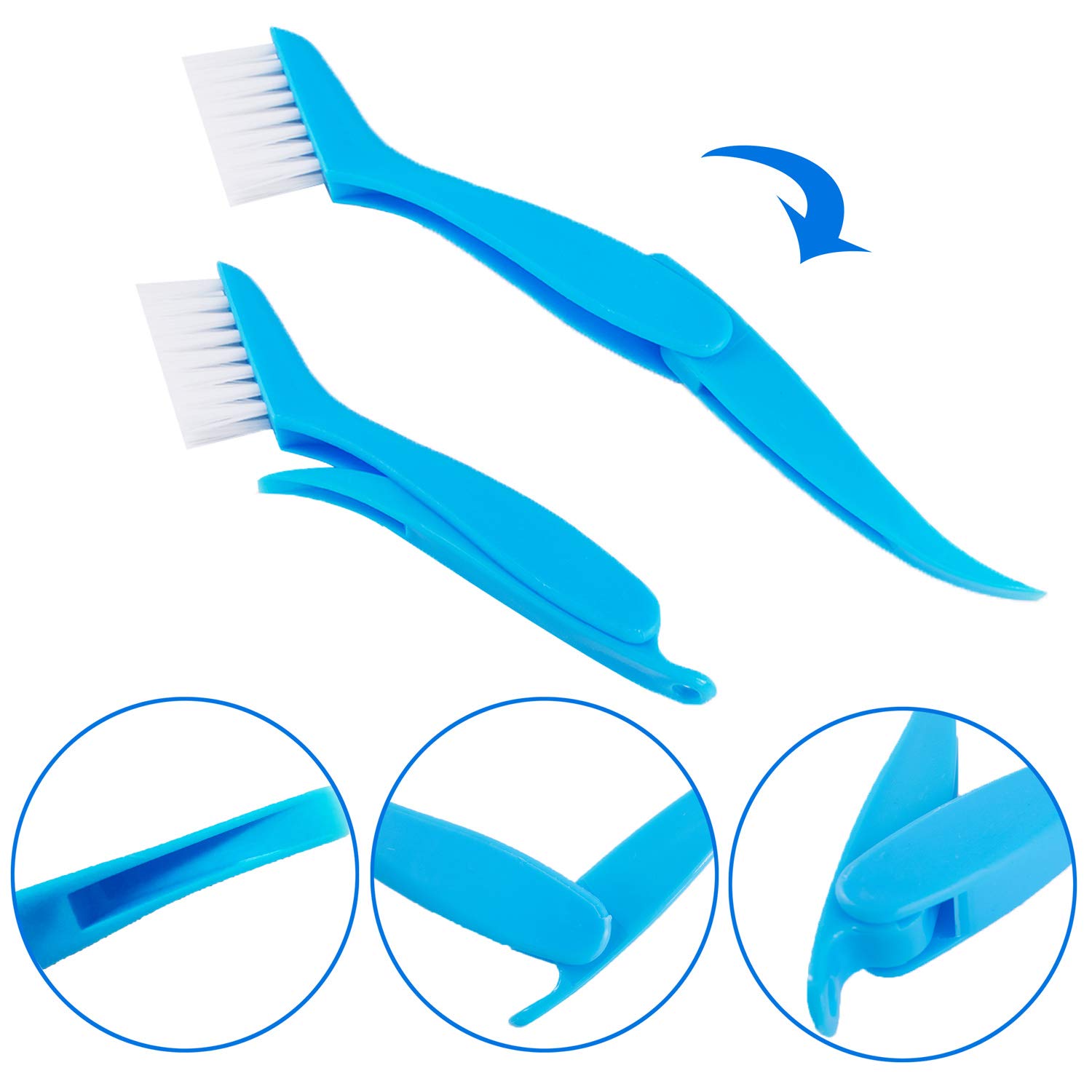 DFYOUHOME® Air Conditioner Fin Comb Condenser Stainless Steel and Radiator Fin Straightener Cleaner Repair Tool Metal Air Conditioning Brush and Multifunction Plastic Brush Accessory