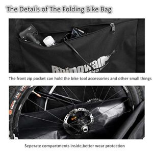 Folding Bike Bag 26 inch to 29 inch Thick Bicycle Travel Case,Bike Cases for Air Travel,Transport,Shipping