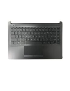 for hp pavilion 14-cf 14-df 14-dk upper palmrest non-backlit keyboard trackpad l24818-001 6070b1306601