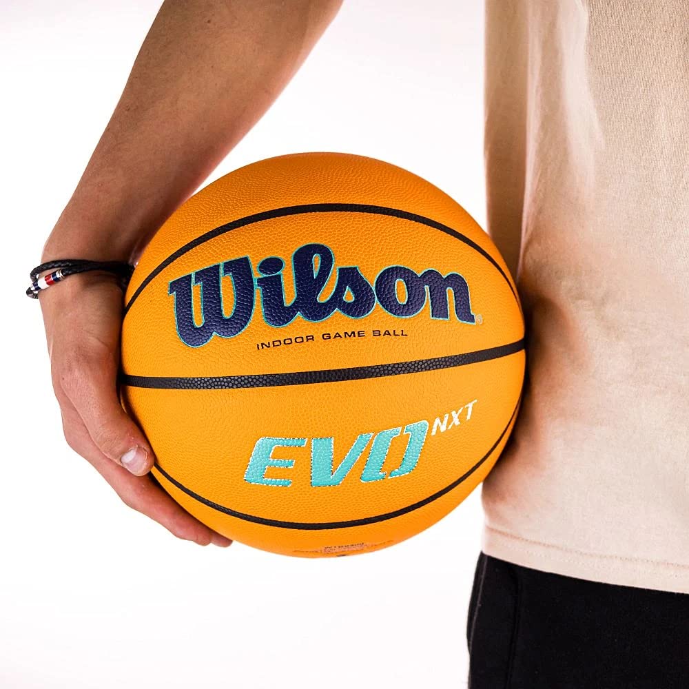 WILSON Men's Evo Nxt Game Basketball, Orange, Official Size