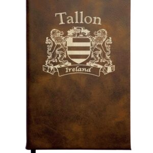 Tallon Irish Coat of Arms Leather Journal