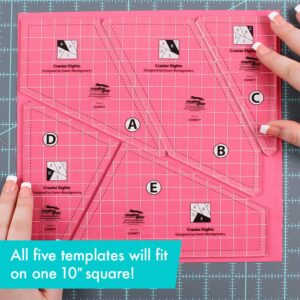 Creative Grids Crazier Eights Template 5pc Set - CGRMT7