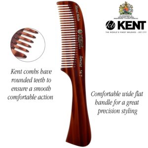 Kent Mens Beard Kit, 81T Extra Small Beard Mustache Comb, 14T All Coarse Tooth Pocket Comb and PF22 Oval Palm Hair Brush. Beard Mustache Grooming Kit for Travel and Home Beard Care. Made in England