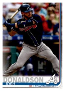 2019 topps update #us257 josh donaldson atlanta braves baseball card