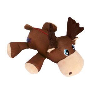 kong - cozie ultra max moose - squeaky plush dog toy with reinforced seams - for medium dogs