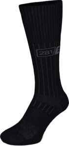 281z military boot socks - tactical trekking hiking - outdoor athletic sport (black)(medium 1 pair)