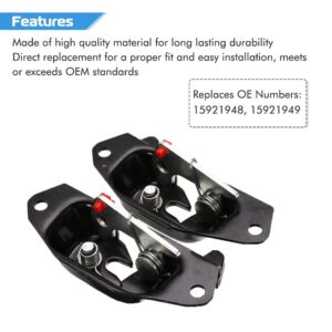 A ABIGAIL Left & Right Pair Tailgate Latch Lever with Striker Bolt, Fit for 1999-2007 Chevy Silverado. Avalanche, GMC Sierra, Cadillac Escalade, Replace # 15921948 15921949, Rear Gate Lock Latch