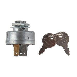 Larbi Lawn Mower Ignition Switch with 3 Position 2 Keys 5 Terminals Suit for Mower STD365402 24688 725-0267 925-0267 21064 42106