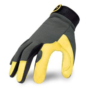 intra-fit general work gloves, deerskin construction gloves,soft, improved dexterity