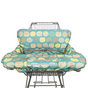 Shopping Cart Covers for Baby Girl boy, Large High Chair Cover with Cell Phone Holder for Toddler boy Girl, Grocery Cart Cover, Padded(Polka Cute)