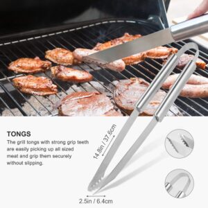 grilljoy 30PCS BBQ Grill Tools Set with Meat Claws - Extra Thick Steel Spatula, Fork& Tongs - Complete Grilling Accessories in Portable Bag - Perfect Grill Gifts for Men and Women