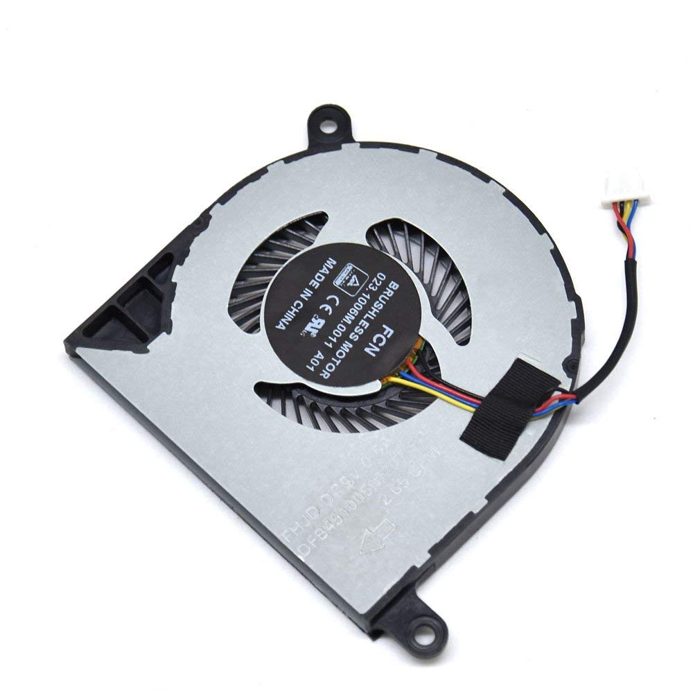 BAY Direct Replacement 4-Wire 4-Pin CPU Cooling Fan for Dell Inspiron 13 5000 5368 5378 5379 13MF Inspiron 15 7378 7579 7569 Series Compatible Part Number: 31TPT 031TPT CN-031TPT