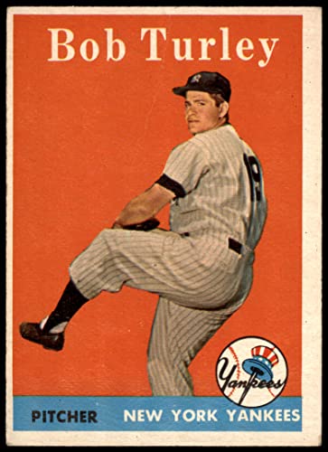 1958 Topps # 255 Bob Turley New York Yankees (Baseball Card) VG Yankees