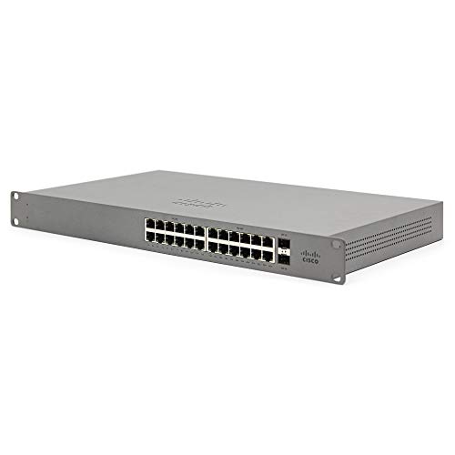 Meraki Go by Cisco | 24 Port PoE Network Switch | Cloud Managed | Power over Ethernet | [GS110-24P-HW-US]