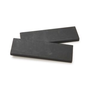 woodriver black & red micarta knife scale material, 2-pieces, 8mm x 1-1/2" x 5"