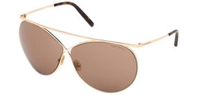 tom ford criss cross sunglasses tf761 stevie 28y gold/havana 67mm ft0761