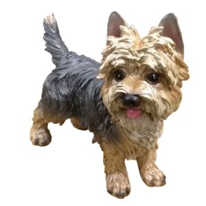 WANLIAN Dog Sculptures Simulation Dog Ornaments Dog Statue Living Room Home Furnishings Outdoor Garden Decorations Yard Decorations - Resin Dog Sculpture (Yorkshire Terrier Statue)