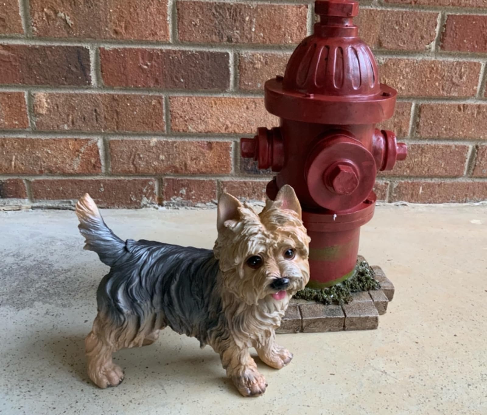 WANLIAN Dog Sculptures Simulation Dog Ornaments Dog Statue Living Room Home Furnishings Outdoor Garden Decorations Yard Decorations - Resin Dog Sculpture (Yorkshire Terrier Statue)