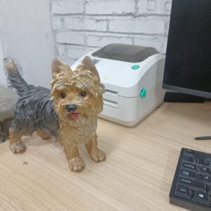 WANLIAN Dog Sculptures Simulation Dog Ornaments Dog Statue Living Room Home Furnishings Outdoor Garden Decorations Yard Decorations - Resin Dog Sculpture (Yorkshire Terrier Statue)