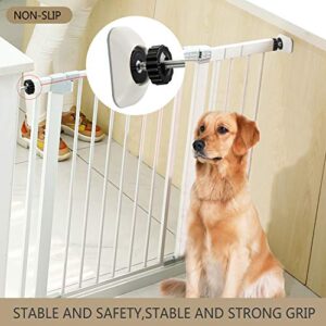 Vmaisi Baby Gate Wall Cup Protector Make Pressure Mounted Safety Gates More Stable - Wall Damage-Free - Fit for Doorway, Door Frame, Baseboard - Work on Dog & Pet Gates (White)