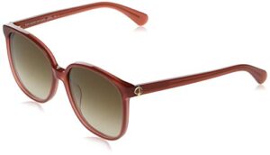 kate spade new york unisex alianna/g/s sunglasses, 9r6/ha salmon, 56, 9r6/ha salmon