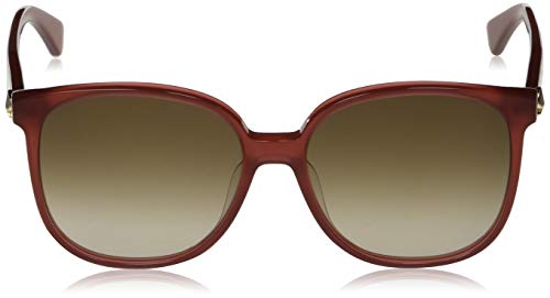 Kate Spade New York Unisex Alianna/g/s Sunglasses, 9R6/HA Salmon, 56, 9r6/Ha Salmon