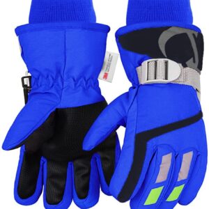 7-mi Kids Winter Warm Gloves for Skiing/Cycling Children Mittens for 4 to 6 Years Old