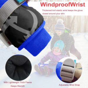 7-mi Kids Winter Warm Gloves for Skiing/Cycling Children Mittens for 4 to 6 Years Old