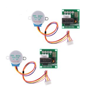 aoicrie 2sets 28byj-48 dc 5v stepper motor + uln2003 driver test module board