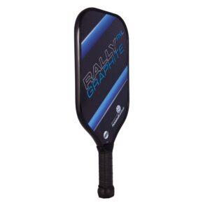 Rally PXL Graphite Pickleball Paddle (Blue) XL Elongated Power & Reach Shape | Standard Grip | Polymer Honeycomb Core and Graphite Face