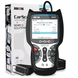 innova 5210 - newest 2022 obd2 scanner diagnostic tool - read/erase abs codes, live data, battery/charging system test, ios and android