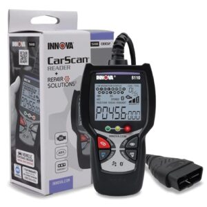 innova 5110 - newest 2022 obd2 scanner with abs, free updates, real customer service from trusted usa company, smog check & check engine light reset, get verified repairs & parts on iphone or android