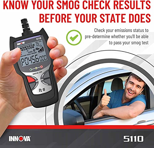 INNOVA 5110 - Newest 2022 OBD2 Scanner with ABS, Free Updates, Real Customer Service from Trusted USA Company, Smog Check & Check Engine Light Reset, Get Verified Repairs & Parts on iPhone or Android