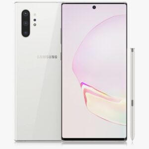 samsung galaxy note 10+, 256gb, aura white - fully unlocked (renewed)