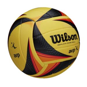 Wilson OPTX AVP VB Replica Volleyball, Yellow, Official Size