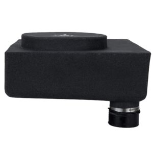 RecPro 8 Gallon RV Holding Tank 17 3/4" x 17 3/4" x 8 1/4" | 3772 | Black Waste Water (with Fittings Kit) | Made in America