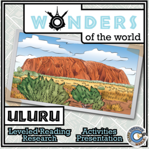 wonders - uluru (ayers rock) resources - differentiated leveled reading & fun